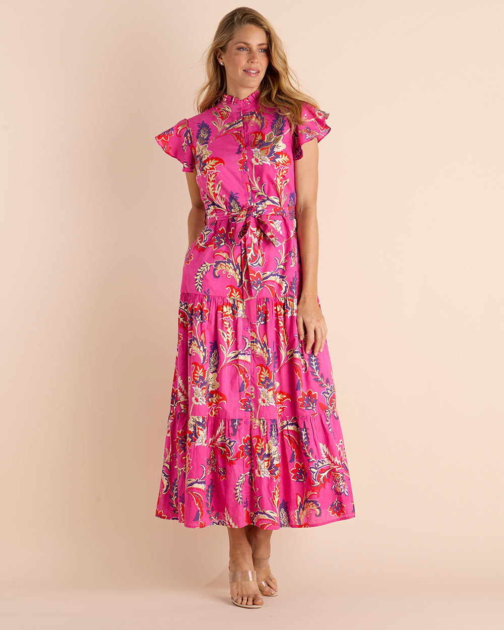 JUDE CONNALLY Jude Connally Mirabella Printed Cotton Voile Maxi Dress